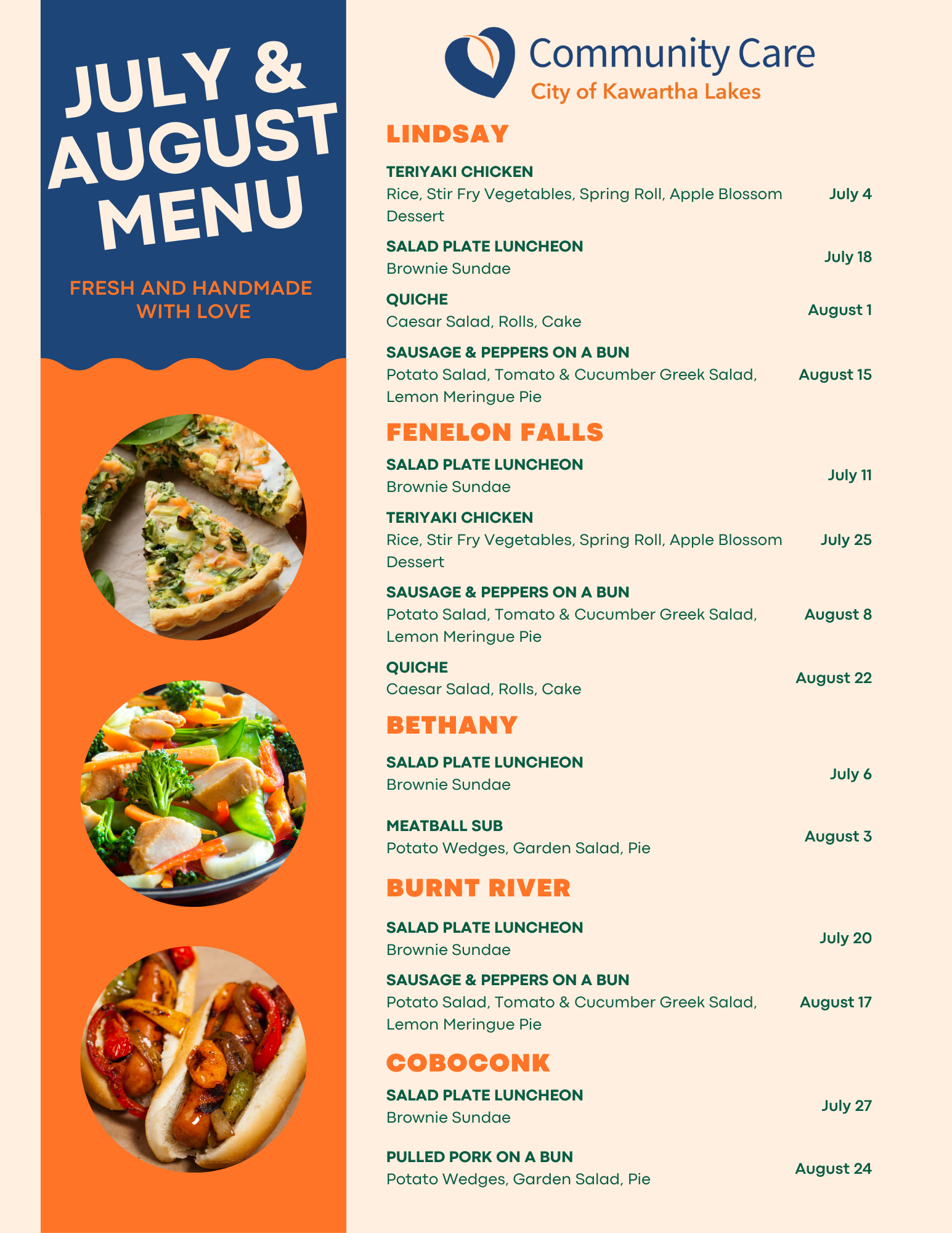 Community Dining - Community Care City of Kawartha Lakes